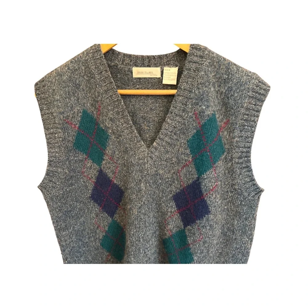 Brian MacNeil | Sweaters | Vintage Brian Macneil Sweater Vest Argyle ...